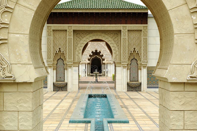 Moroccan Pavilion stock image. Image of engrave, arabic - 8028729