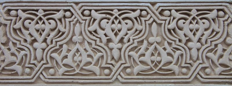 Moroccan Plaster Arabesque Carving Stock Image - Image of north, ornate ...