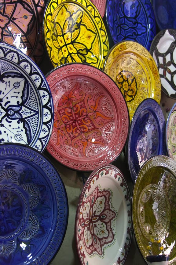 Moroccan plates stock image. Image of crafted, craftsmanship - 9406929
