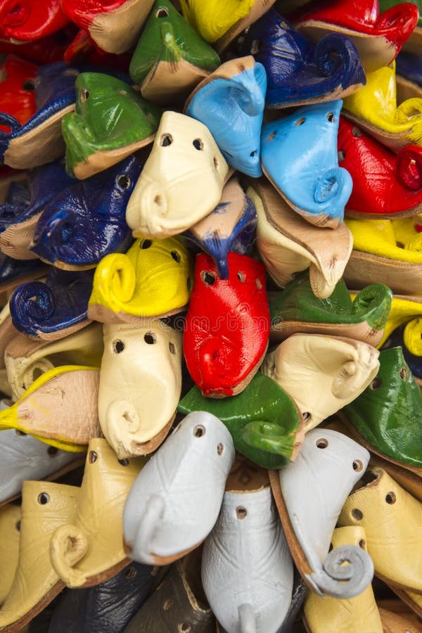 Moroccan slippers stock image. Image of colourful, arabic - 36504533