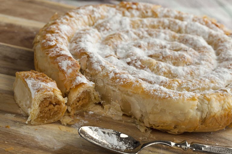 Moroccan Snake Shaped Pastry Stock Photo - Image of mhanncha, almond ...