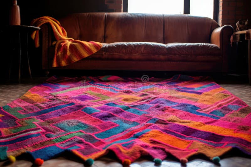 Moroccan-style Berber Rug with Abstract Designs Stock Illustration ...