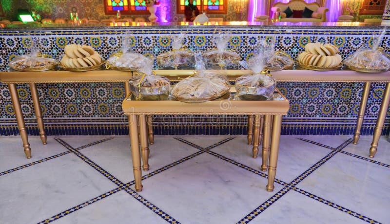 Moroccan Buffet, Traditional Moroccan Food, Tagine, Chebakia, and ...