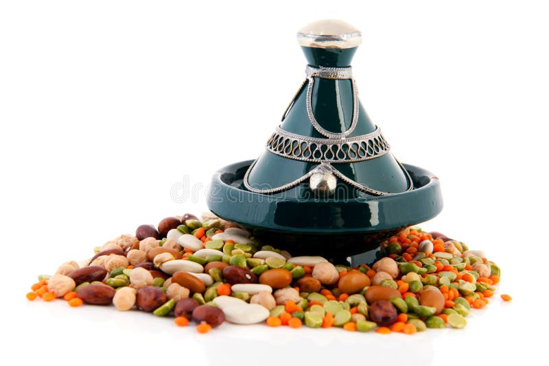 Moroccan Tagine with Legumes Stock Photo - Image of decoration ...