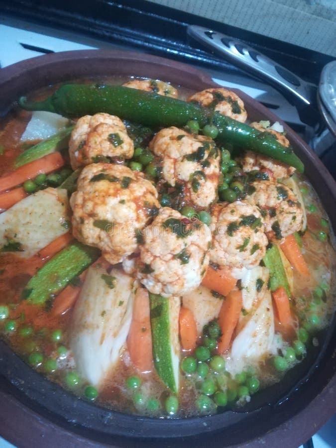 Moroccan tajin stock image. Image of vegetal, morocco - 239061617