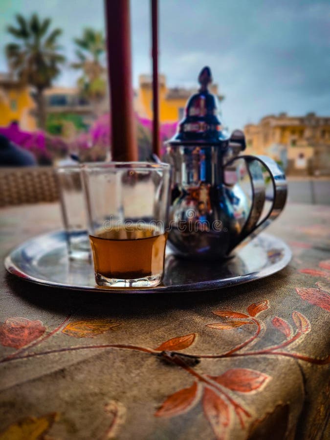 Moroccan tea is the best stock photo. Image of wineglass - 255401634