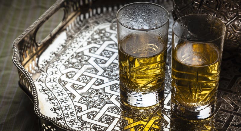 Moroccan tea glasses stock photo. Image of traditional - 35685552