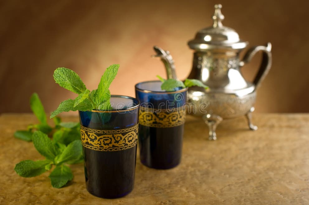 Moroccan Tea with Mint Leaf Stock Image - Image of mint, islam: 14962115