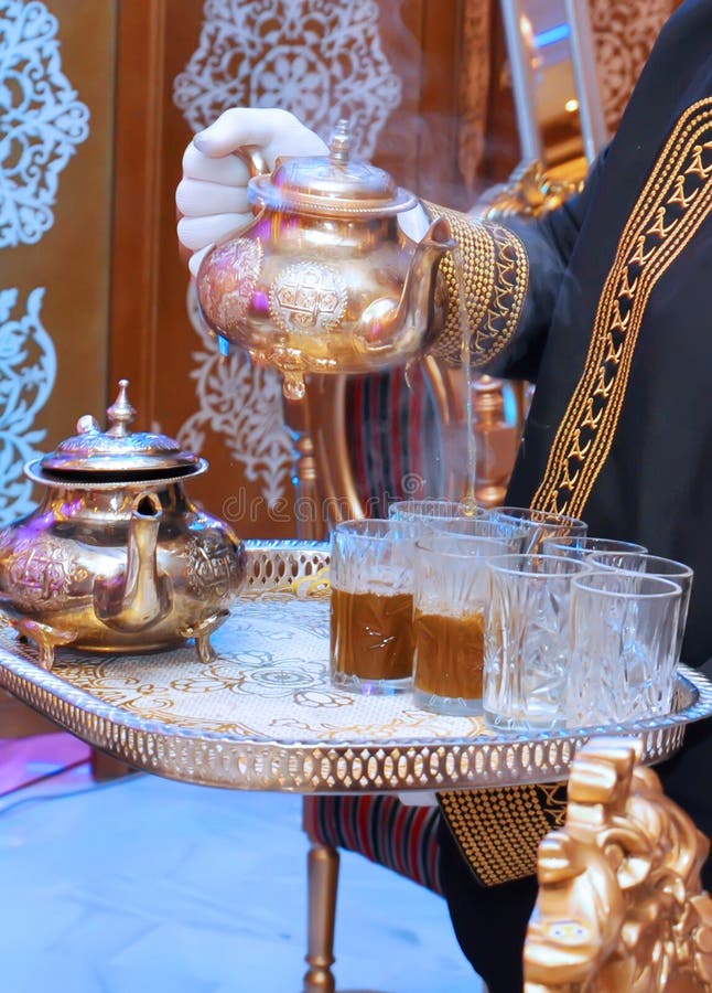 Moroccan Tea from Popular Drinks in the Maghreb Stock Photo - Image of ...