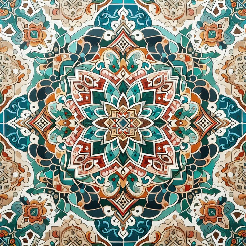43 11. Moroccan Tile Wallpaper_ a Wallpaper Pattern I Stock Image ...