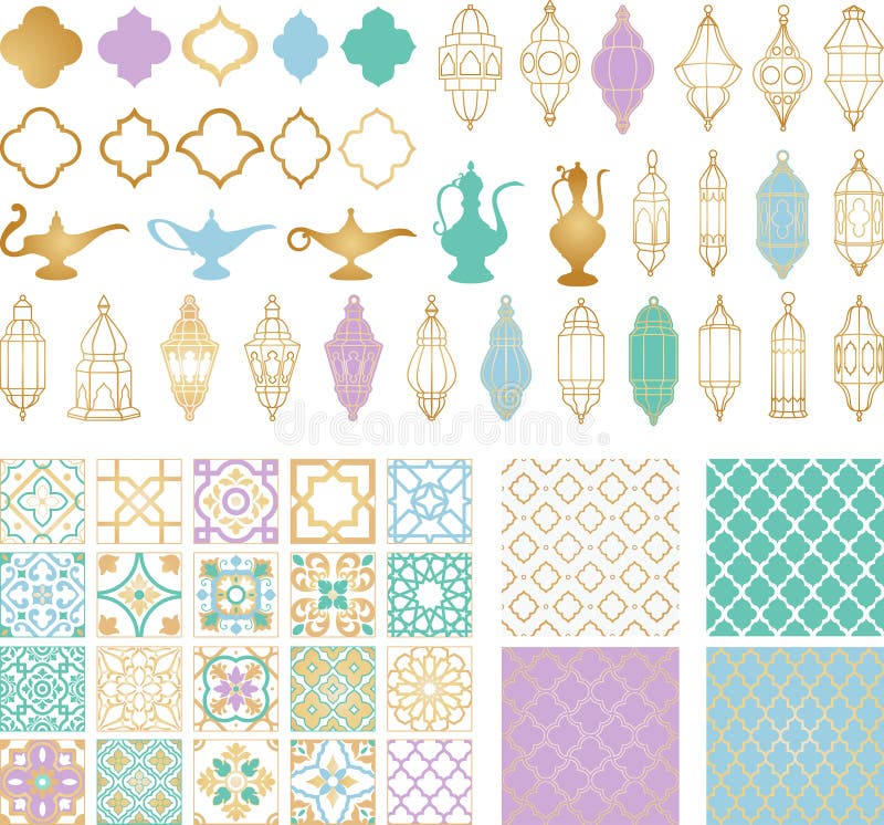 Turkish Lamp Moroccan Lantern Stock Illustrations – 253 Turkish Lamp ...