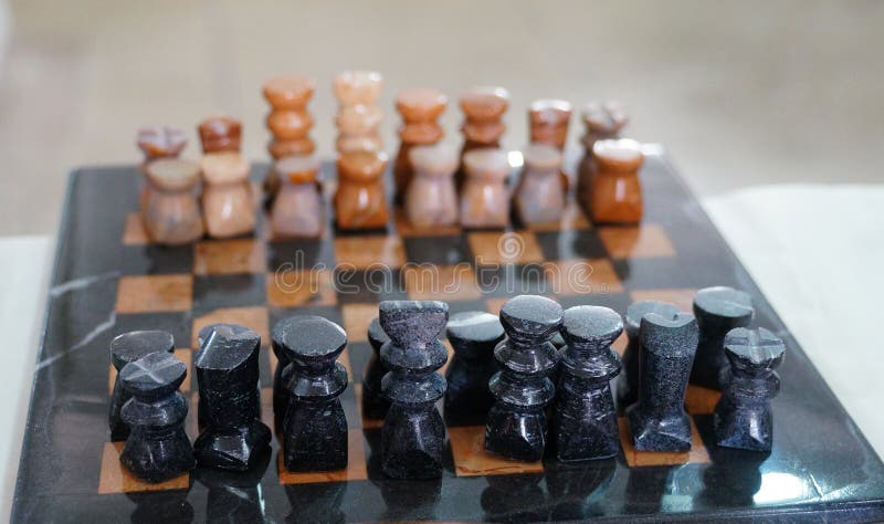 Moroccan Unique Handmade Chess Set in Tineghir Stock Image - Image of ...
