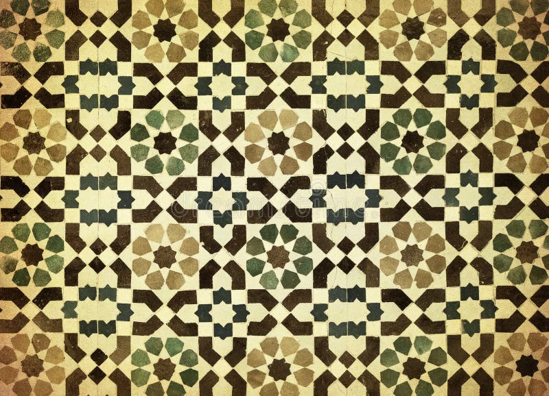 Moroccan Vintage Tile Background Stock Photo - Image of design, morocco ...