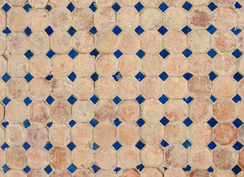 Moroccan Vintage Tile Background Stock Photo - Image of architecture ...