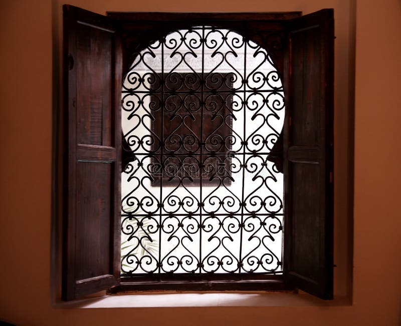 Moroccan window stock photo. Image of africa, medina - 13347410
