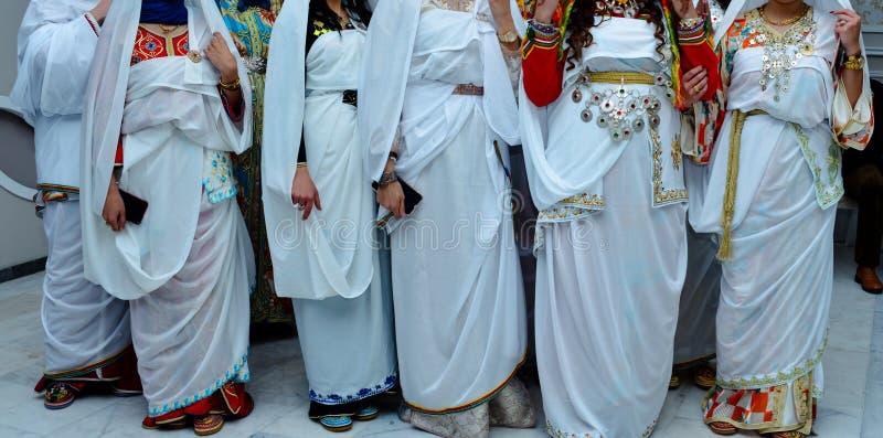 Moroccan Women Wearing Berber Moroccan Dress. Stock Photo - Image of ...
