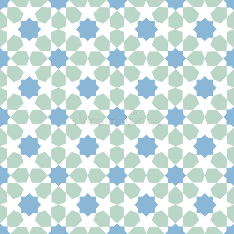 Moroccan zellige seamless stock vector. Illustration of islamic - 67908444