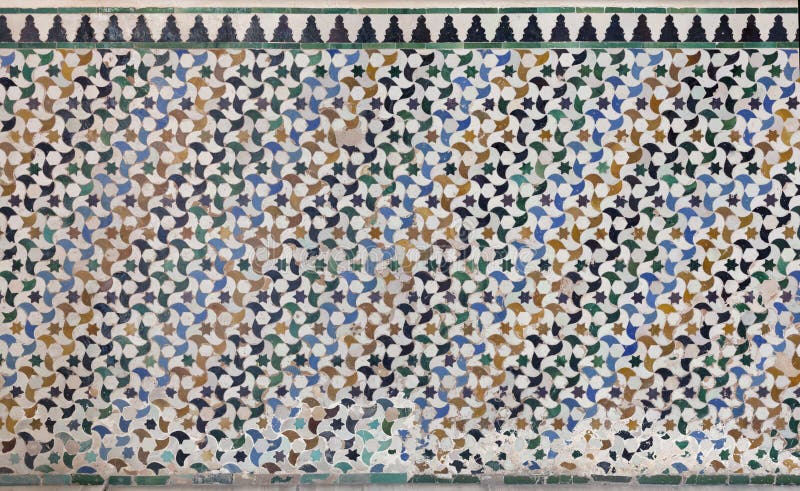 Moroccan Zellige tile stock image. Image of zilij, arabic - 39581499