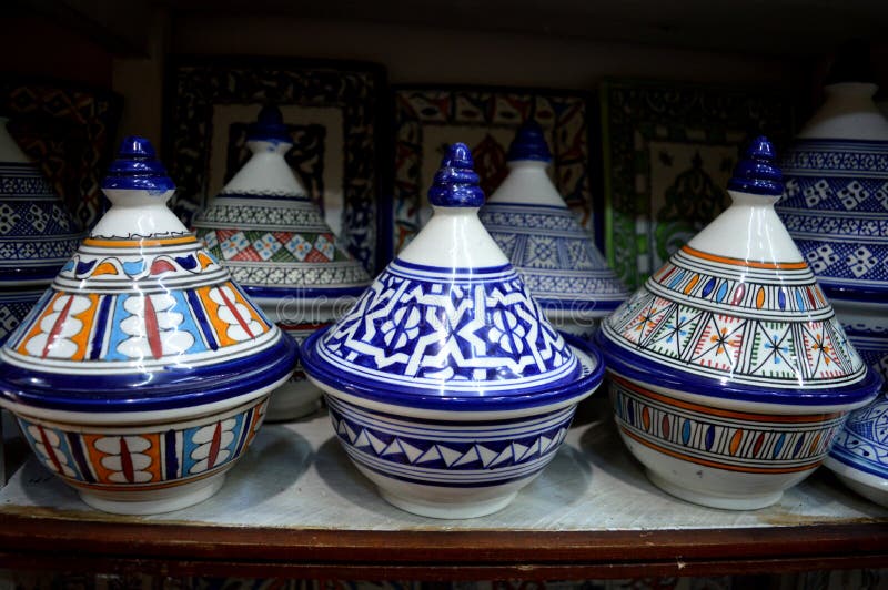 Morocco. Arabic Patterns and Household Items. Fragments of Street Trade ...
