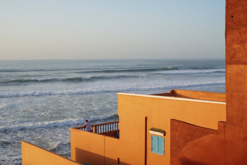 Morocco Atlantic Ocean Beach at Sunset Marrakesh Editorial Photo ...