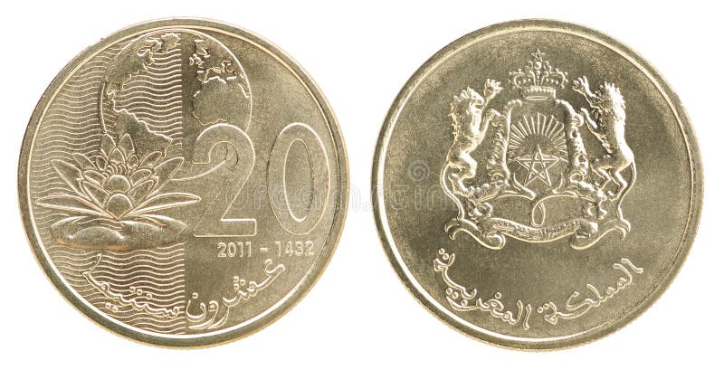 Morocco coins centimes stock photo. Image of business - 88511772