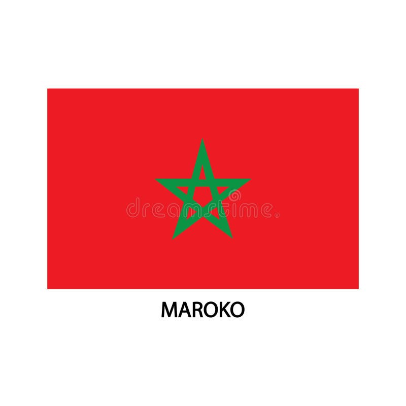 Morocco country flag stock vector. Illustration of copy - 304680673