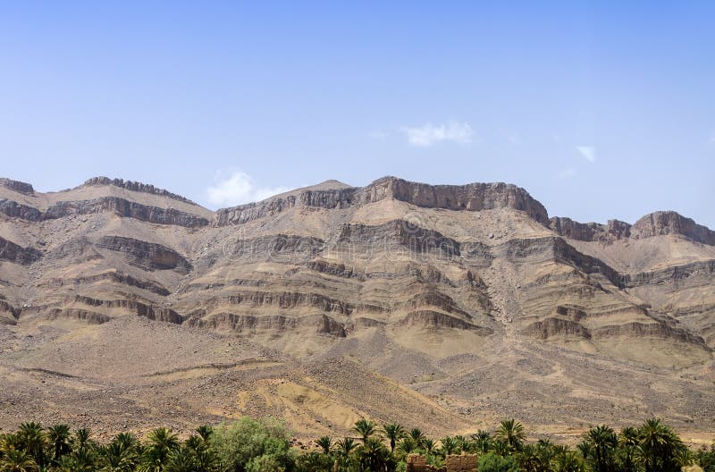 Morocco, Draa Valley, Stone River Stock Image - Image of horizontal ...