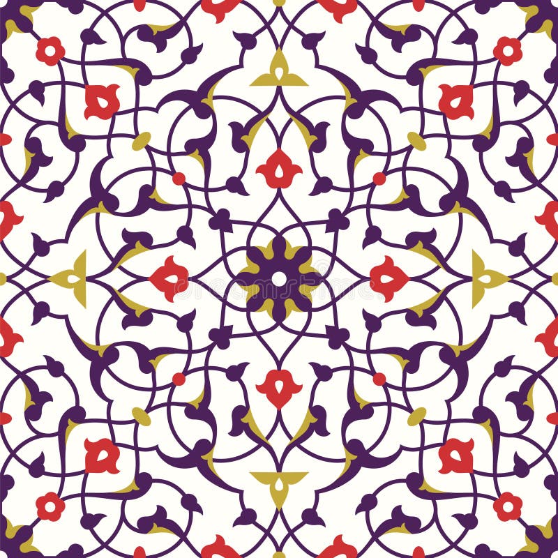 Morocco Floral Seamless Pattern. Traditional Islamic Background. Mosque ...