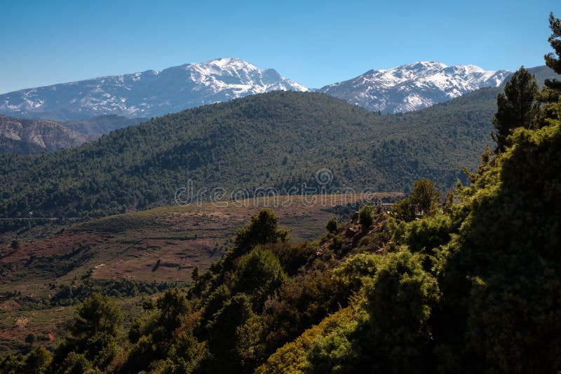 Morocco the High Atlas Mountain Range View Stock Image - Image of ...