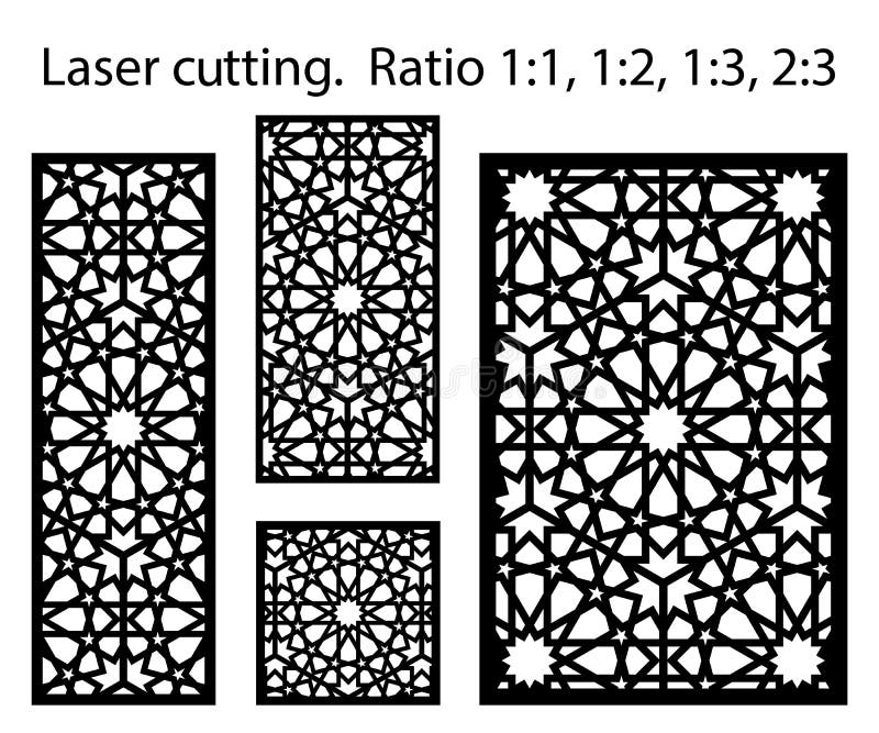 Morocco Laser Cutting Vector Panel Template. Cnc Decor Pattern, Jali ...