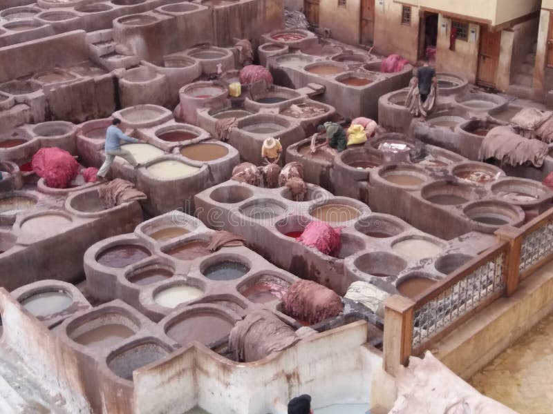 Leather tanning editorial stock image. Image of middle - 15386739
