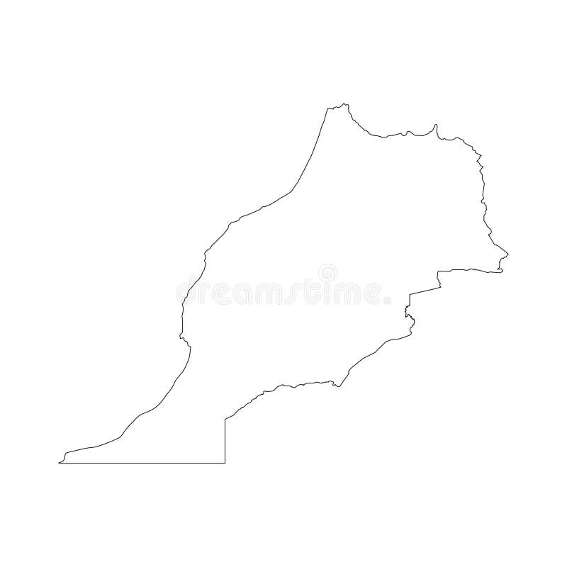 Morocco map icon stock illustration. Illustration of cartography ...