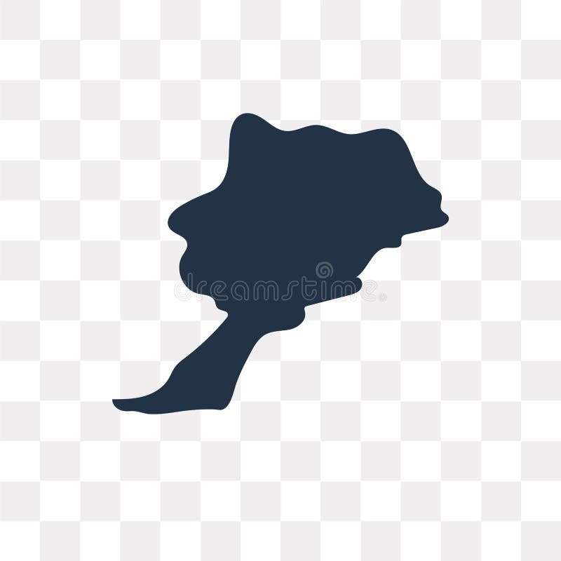 Morocco Map Vector Icon Isolated on Transparent Background, Moro Stock ...