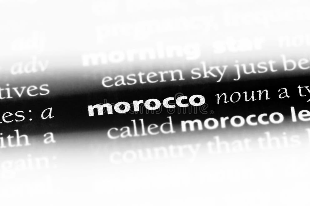 Morocco stock image. Image of printed, paper, info, morocco - 126542889