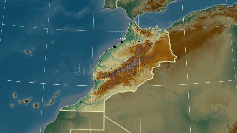 Morocco Relief Map Stock Illustrations – 43 Morocco Relief Map Stock ...