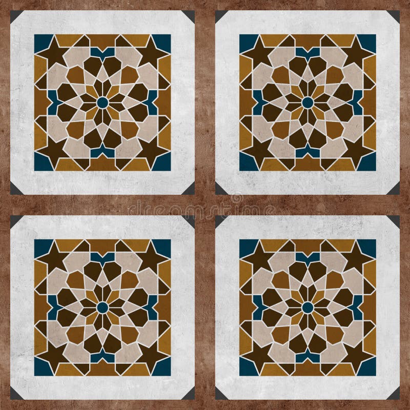 Morocco Seamless Brown Tone Pattern. Colorful Design Pattern ...