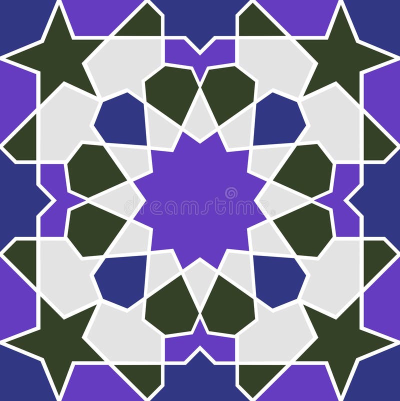 Morocco Seamless Purple Pattern. Colorful Design Pattern. Traditional ...