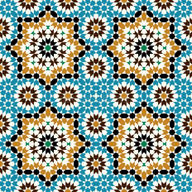 Morocco Seamless Pattern. stock vector. Illustration of elegant - 128223786