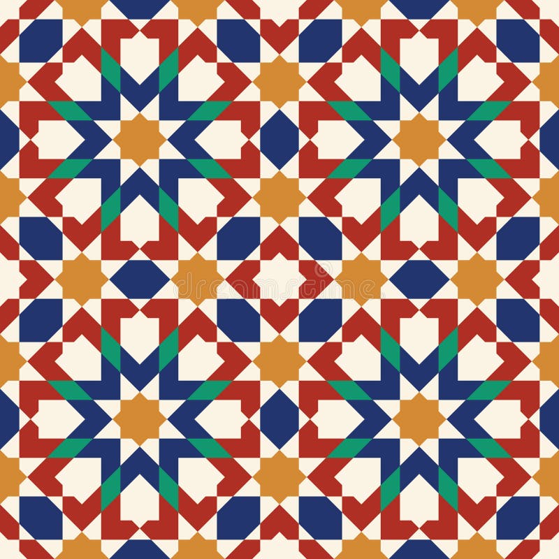 Morocco Seamless Pattern. Traditional Arabic Islamic Background Stock ...