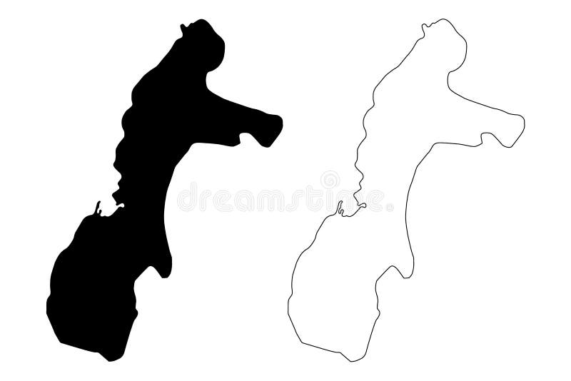 Moroni City Union of the Comoros, Grande Comore Island Map Vector ...