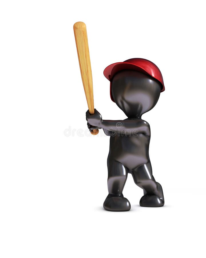 Morph man playing baseball stock illustration. Illustration of champion ...