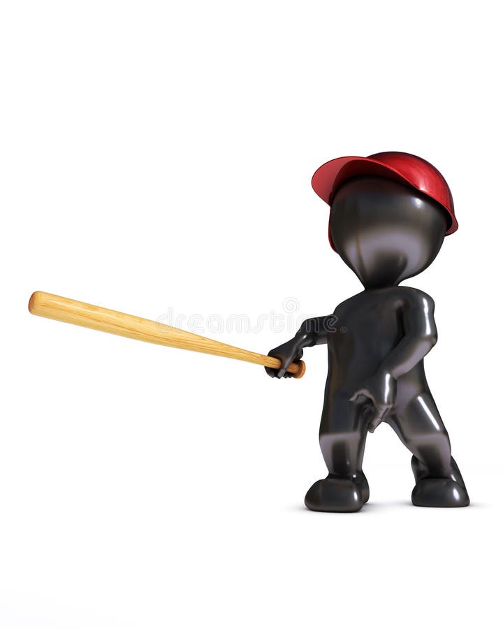 Morph man playing baseball stock illustration. Illustration of champion ...