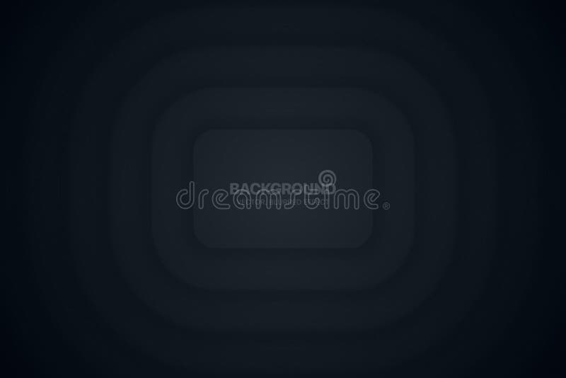 Morph Material Design Dark Rounded Rectangles 3D Vector Abstract ...