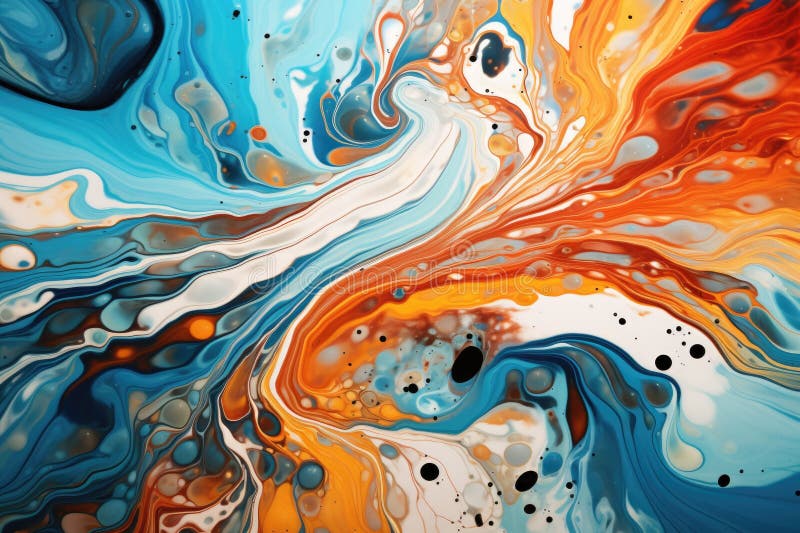 Morphing Fluid Art Abstract Background. Wavy Curly Swirl Stock Photo ...