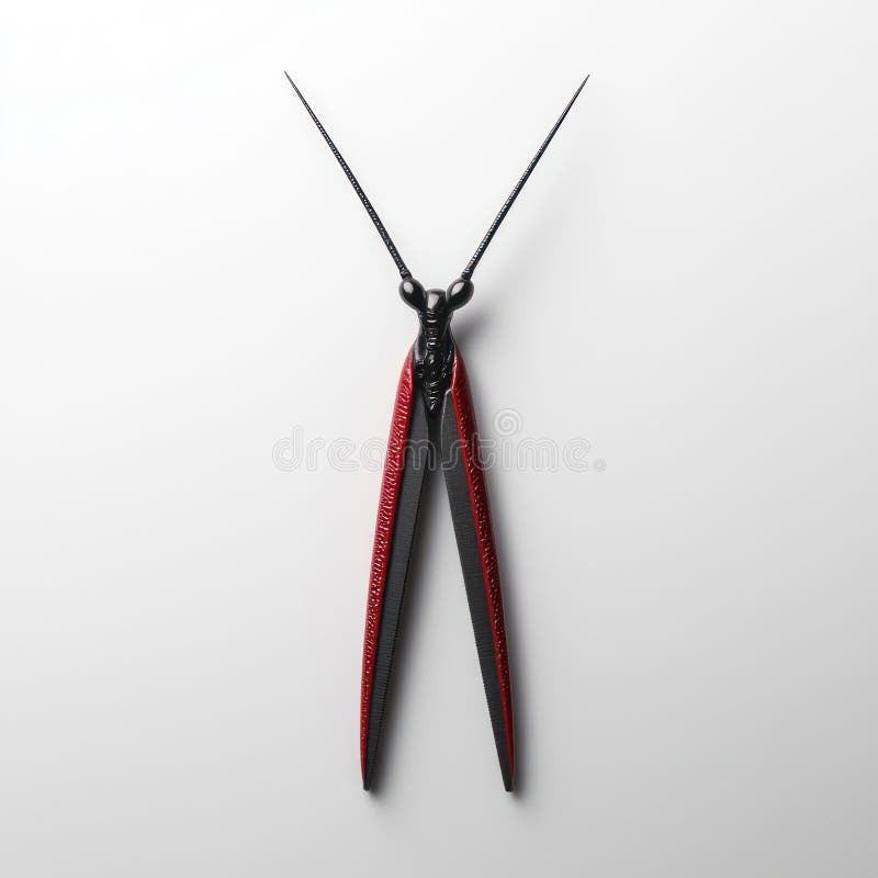 Morphing Mantis Scissors Transformation on White Background Stock ...