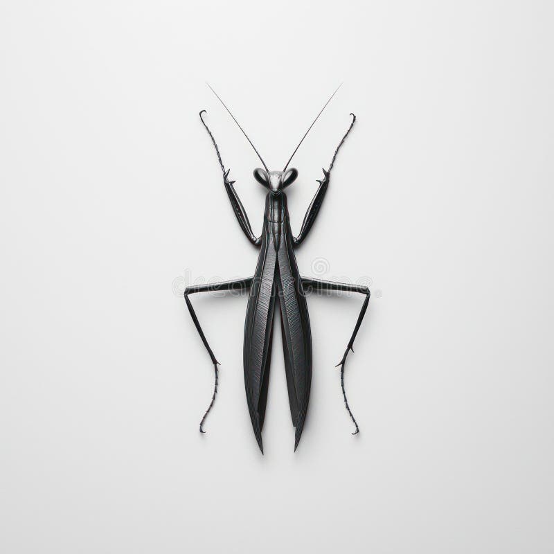 Morphing Mantis Scissors Transformation on White Background Stock ...