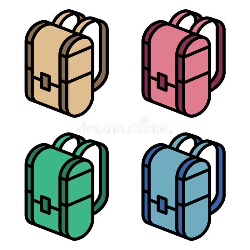 Morral del color ilustración del vector. Ilustración de correa - 20081965