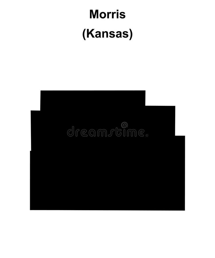 Morris outline map stock illustration. Illustration of shape - 357984017