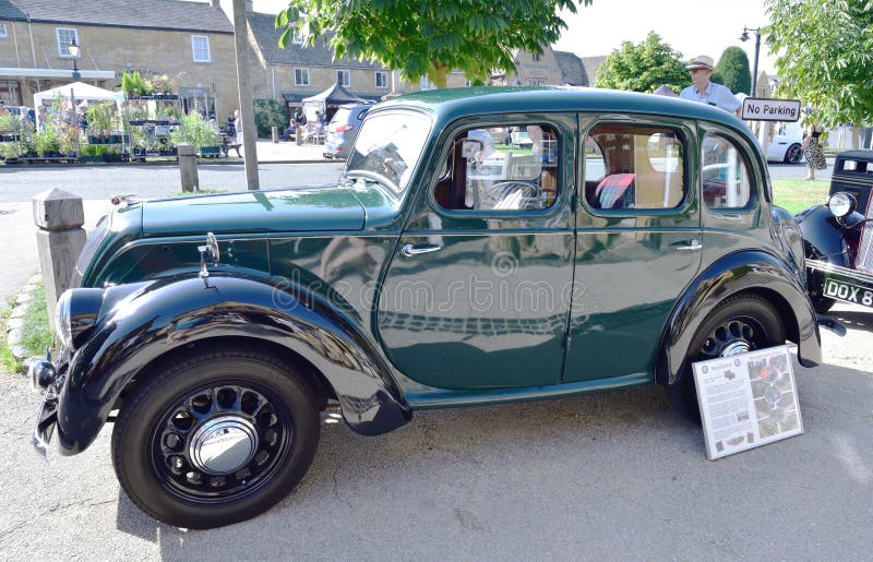 Morris 8 Series E in Original Green Paint Editorial Image - Image of ...