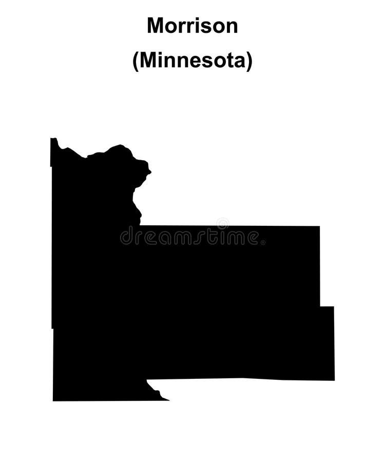 Morrison outline map stock vector. Illustration of empty - 361611499